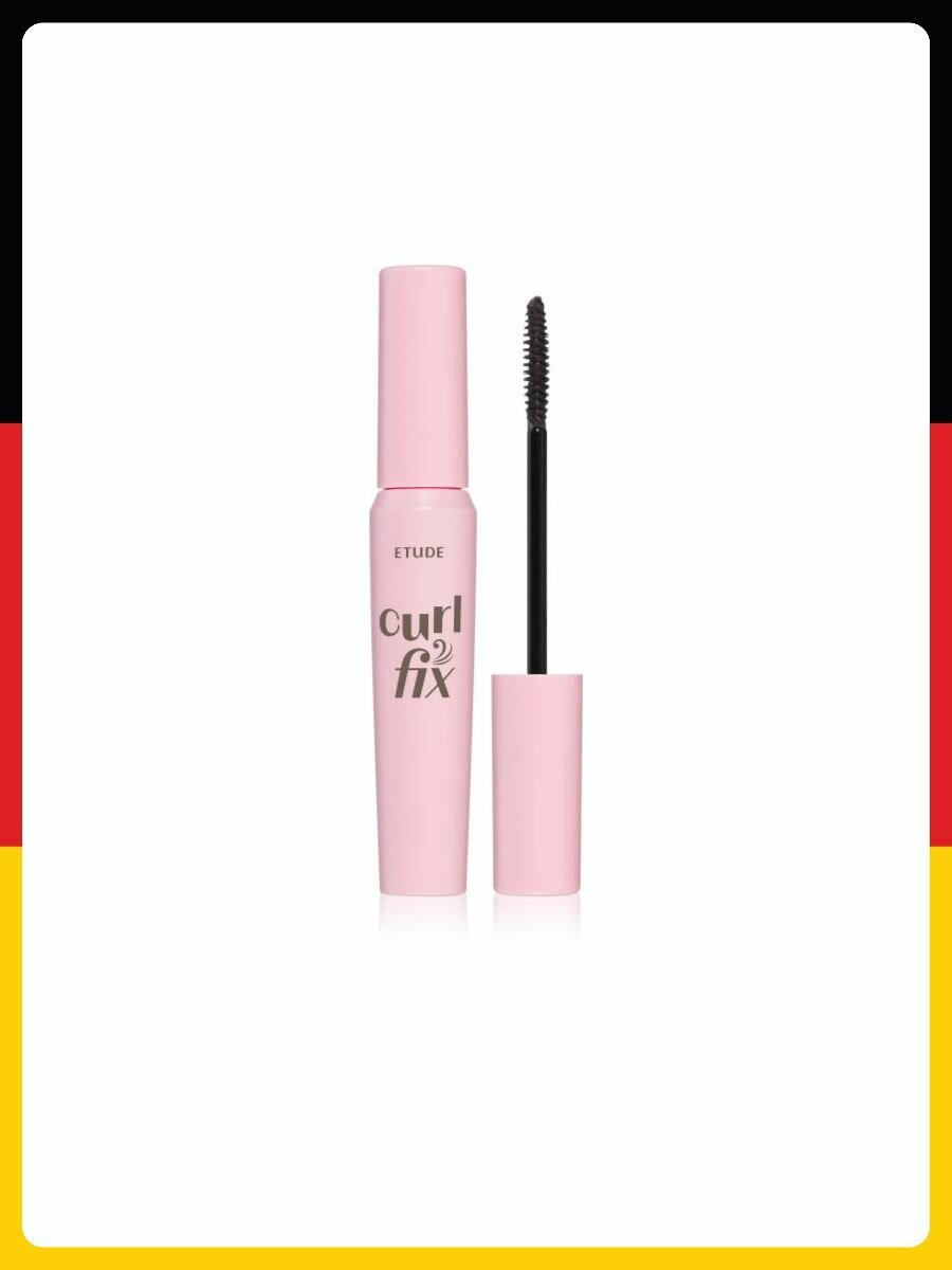 Тушь для ресниц Etude Curl Fix Mascara Waterproof mascara for more volume and long lashes 03 Gray Brown, 8 г