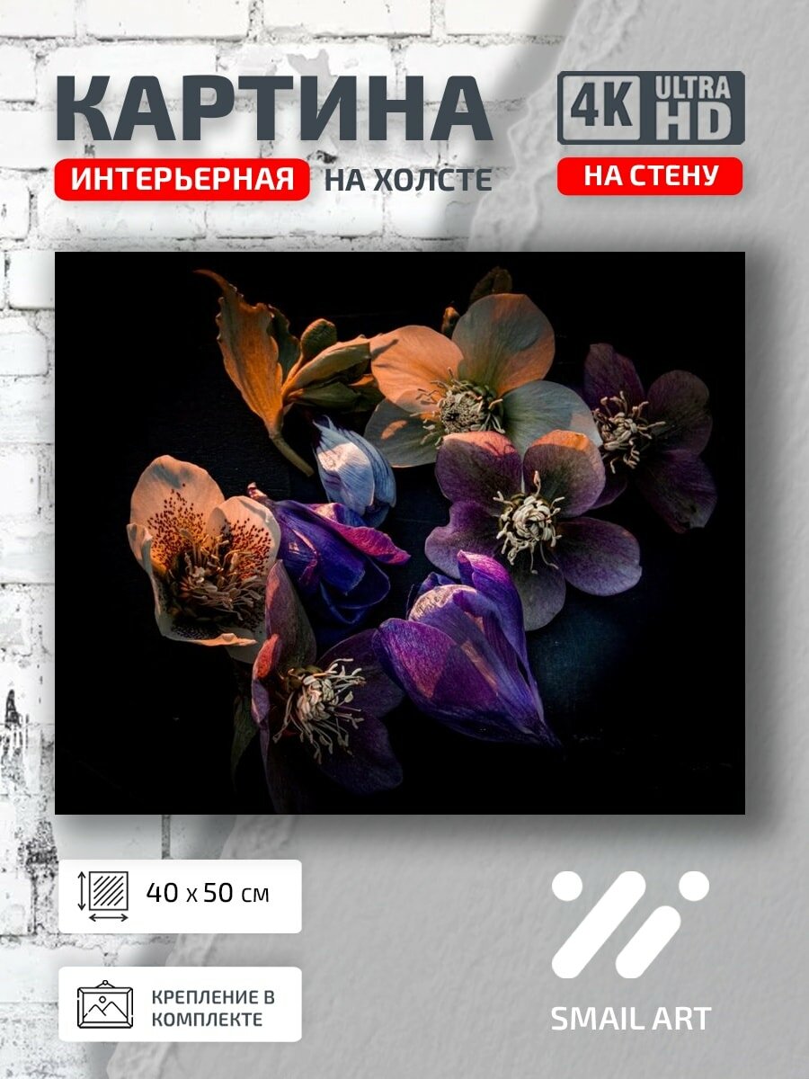 Картина на холсте интерьерная 40 на 50 на стену Темная эстетика для студии атмосфера
