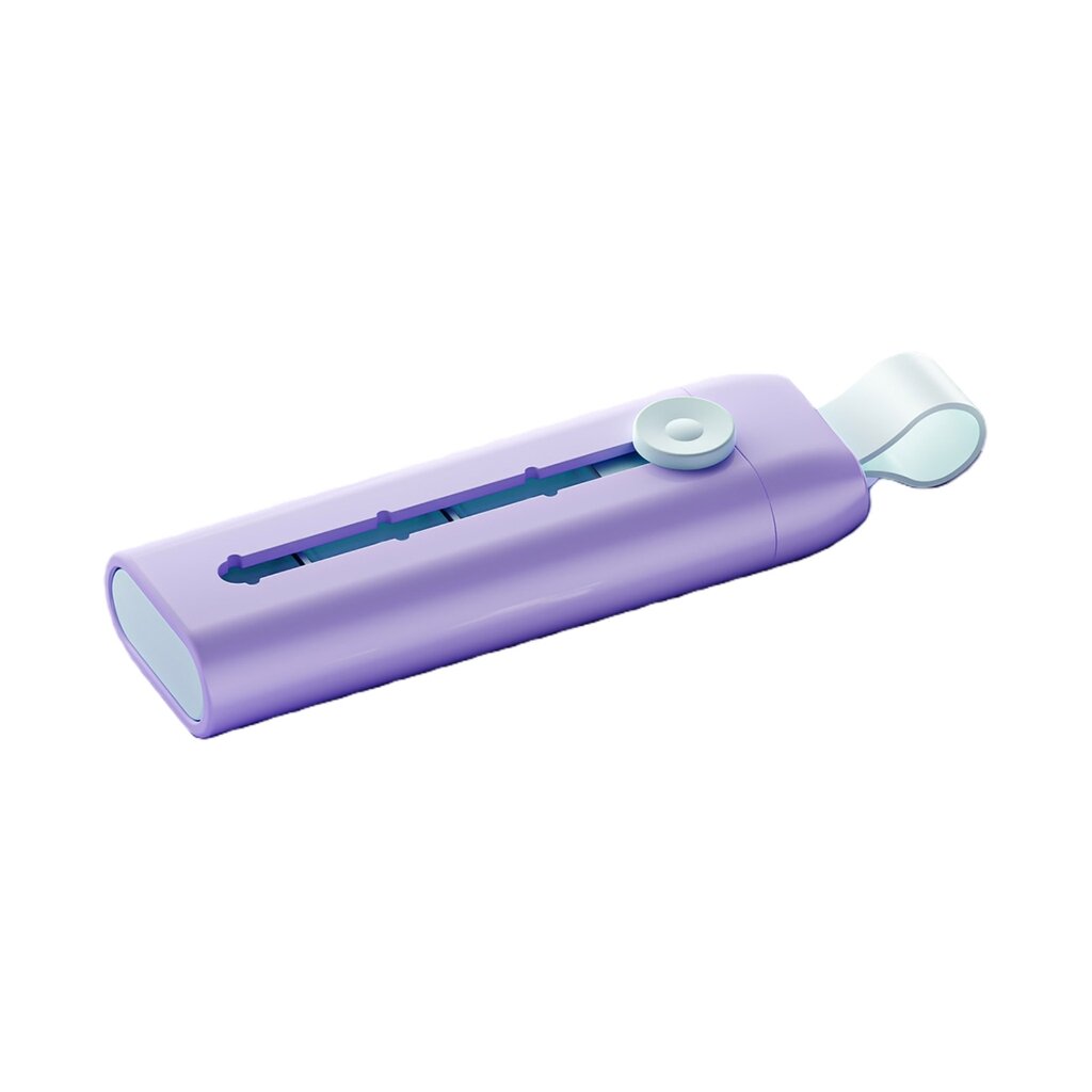 Выдвижная коробка портативная мини-коробка с тремя отделениями и крышкой-фиолетовый