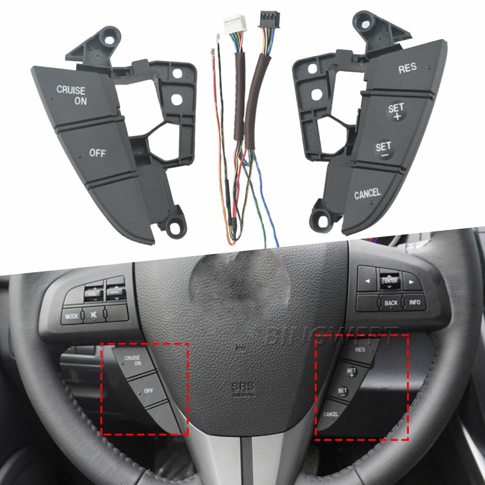 Для Mazda 3 BL Mazda CX5 CX-7 2011-2015 Руль кнопка дистанционного управления крейсерским управлением