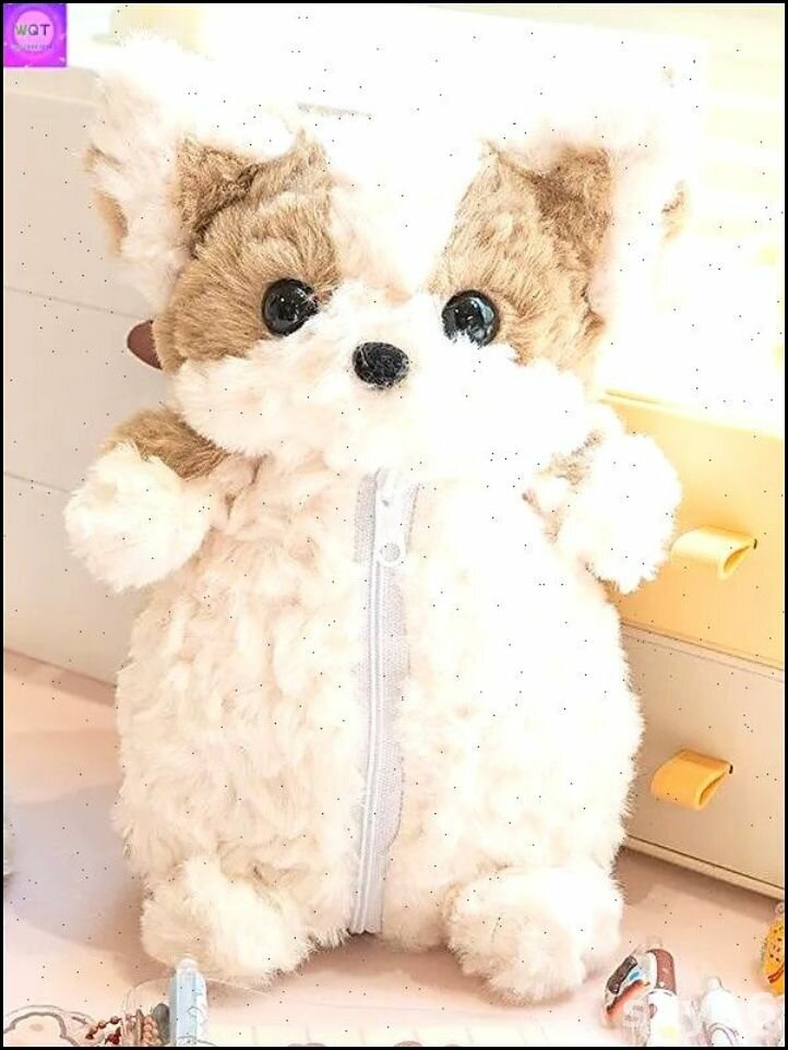 Плюшевый пенал с Стисом, милые канцелярские товары, форма корги