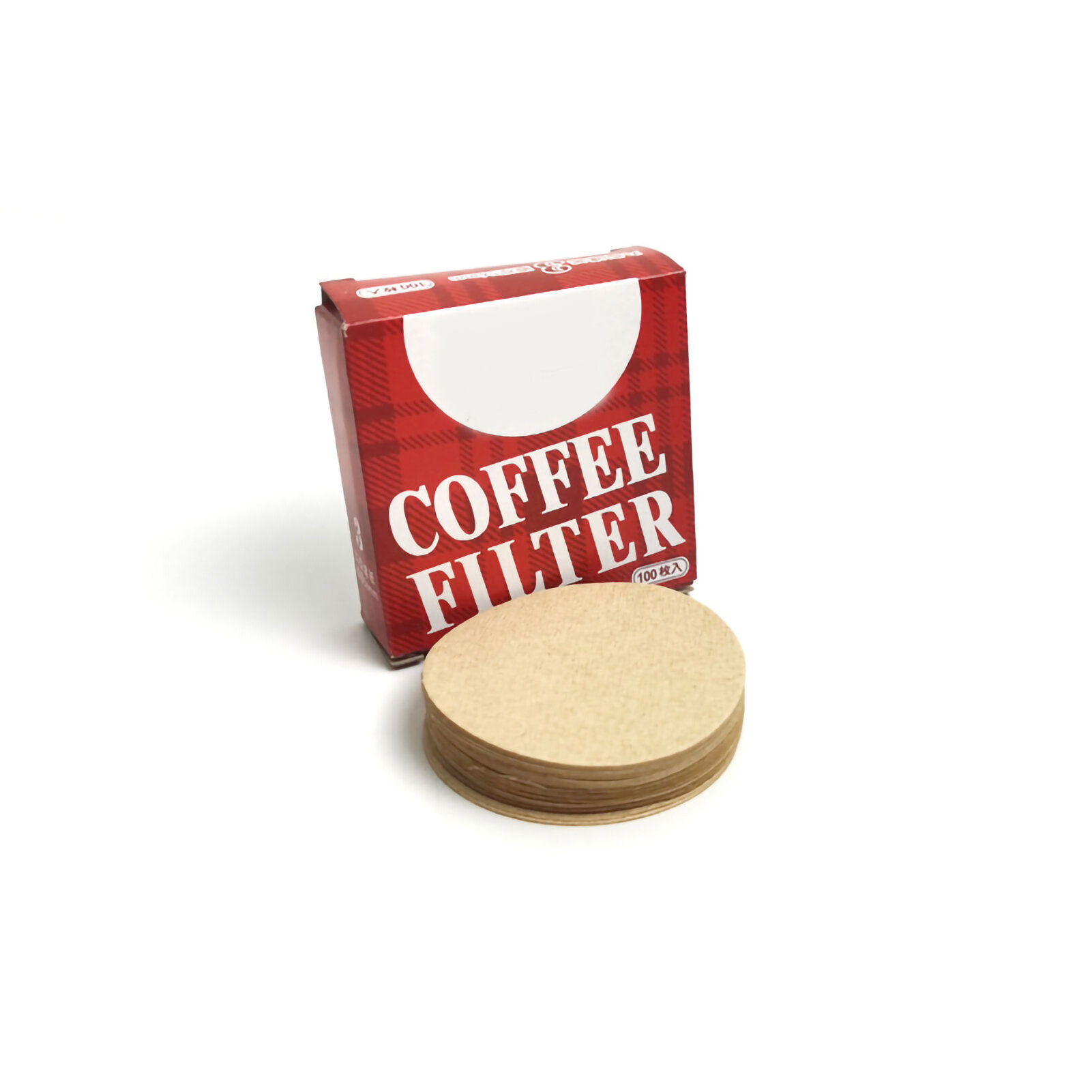 100 шт. бумажных фильтров для кофе из хвойных пород дерева, круглые фильтры для кофейников, аксессуары для домашнего офиса № 3