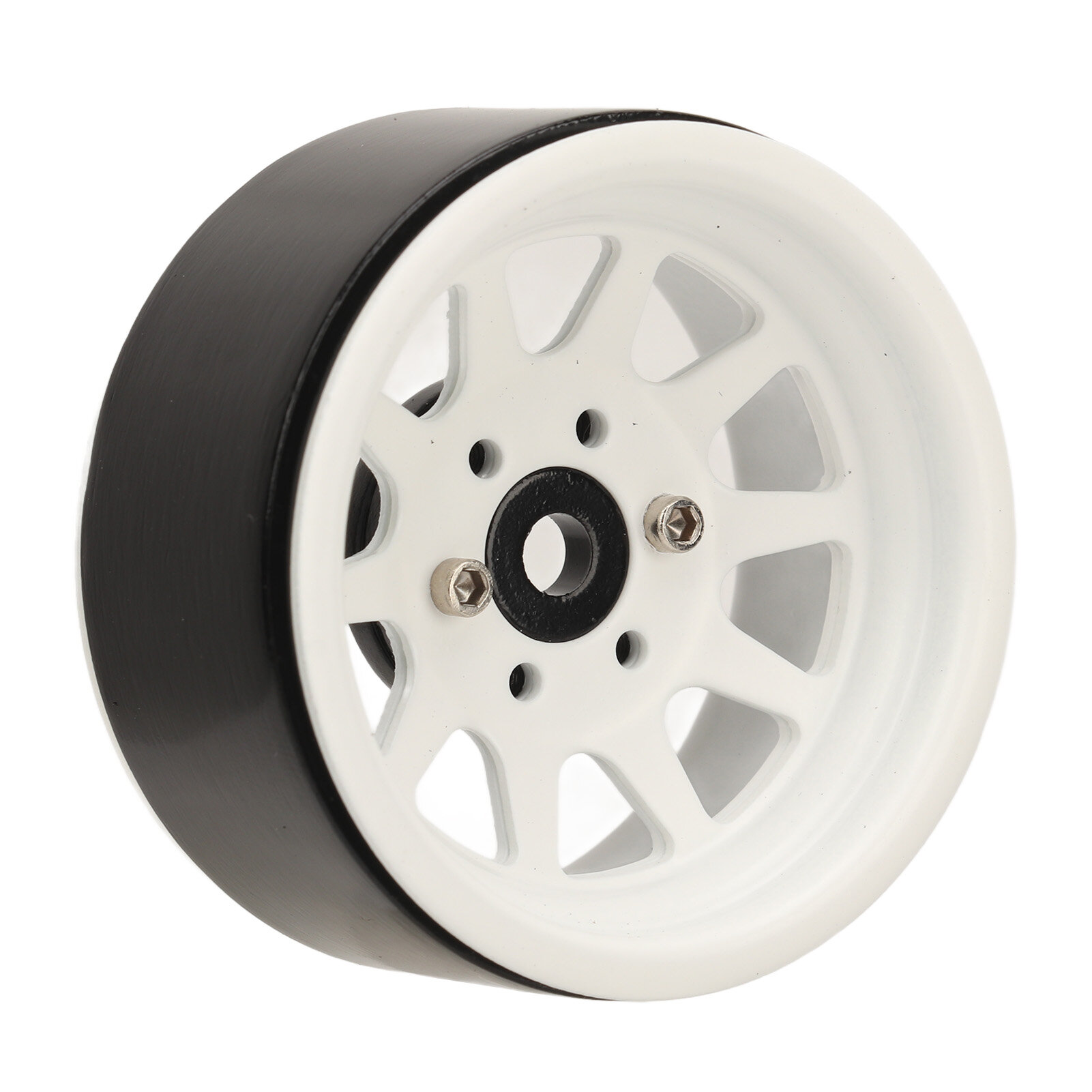 4 шт, комплект колесных дисков из цинкового сплава, универсальный, 1,9 дюйма, 10 дисков, RC гусеничный автомобиль, ступица колеса для осевого SCX10 II III, белый