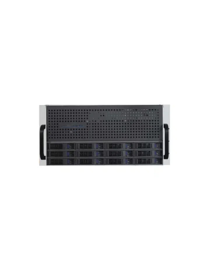 Сервер Procase ES512XS-SATA3-B-0, 5U, 12 дисков, SATA3, SAS 12Gb, без БП, черный