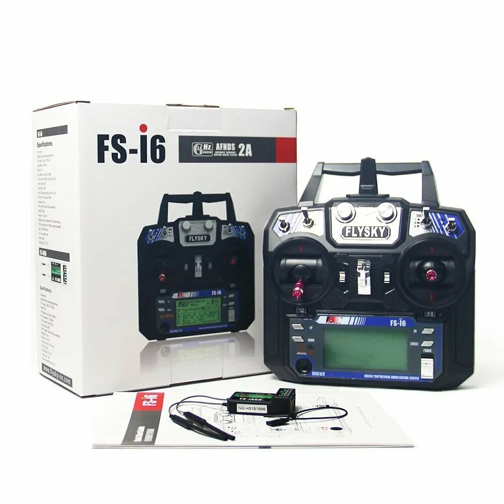Радиоаппаратура 2.4GHz FlySky FS-i6 с приемником FS-IA6B