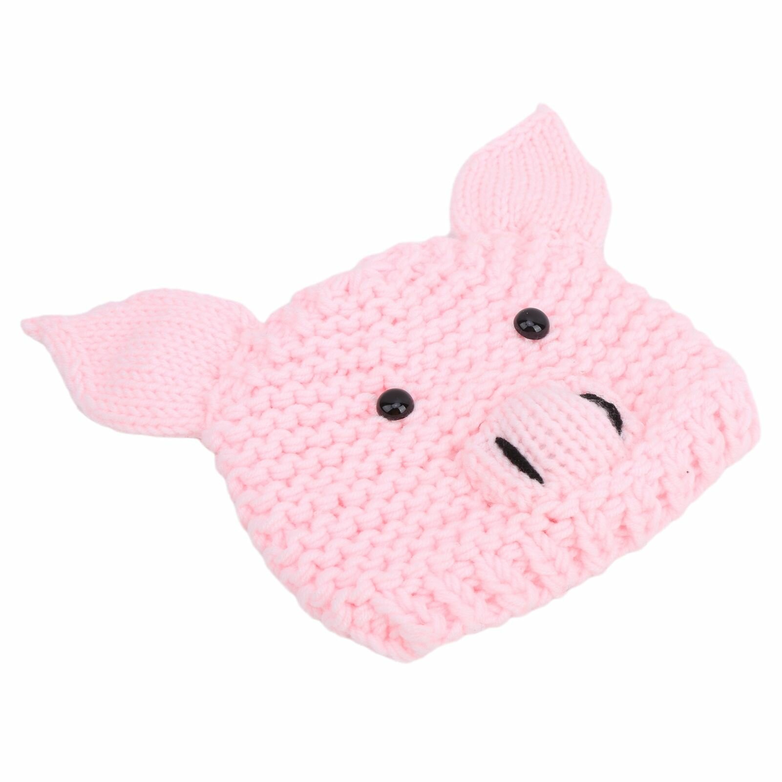 Мягкая игрушечная шляпа для новорождённых, Связанный вяжущий аксессуар для фотографии, 0-3 месяца, розовая