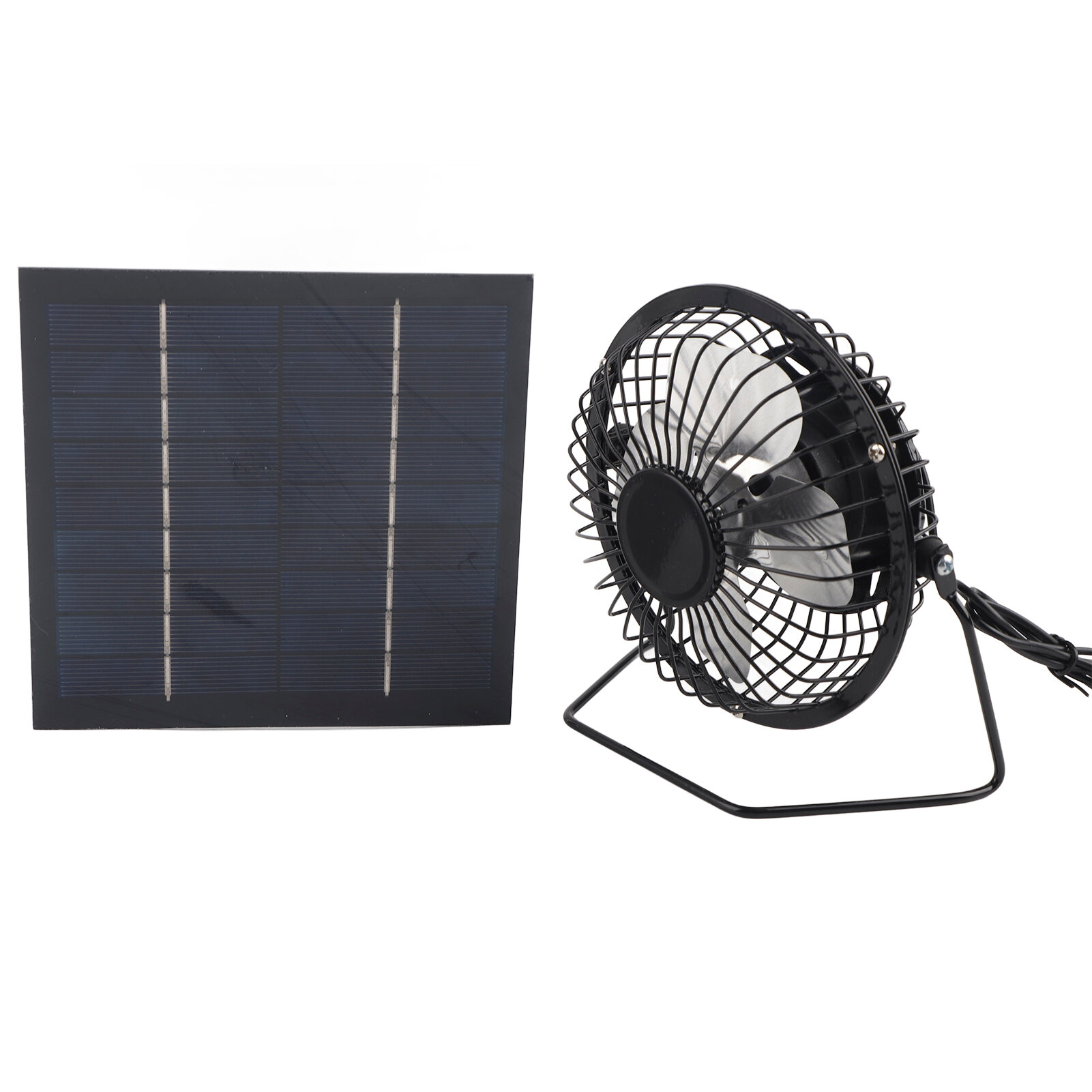 5W Mini Solar Panel with Portable Cooling Fan Photovoltaic Set for Greenhouse
