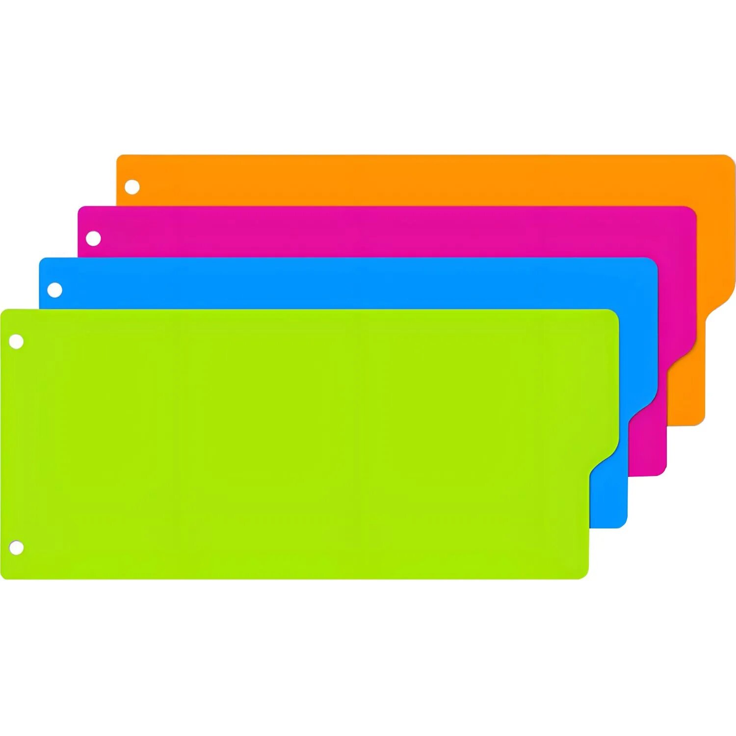 Разделитель листов полоски, пласт,12 л,4 цвет. Attache Selection