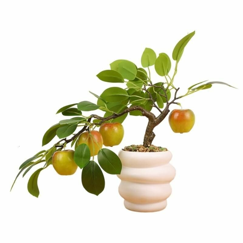 Искусственное фруктовое дерево Бонсай для украшения-Яблоня