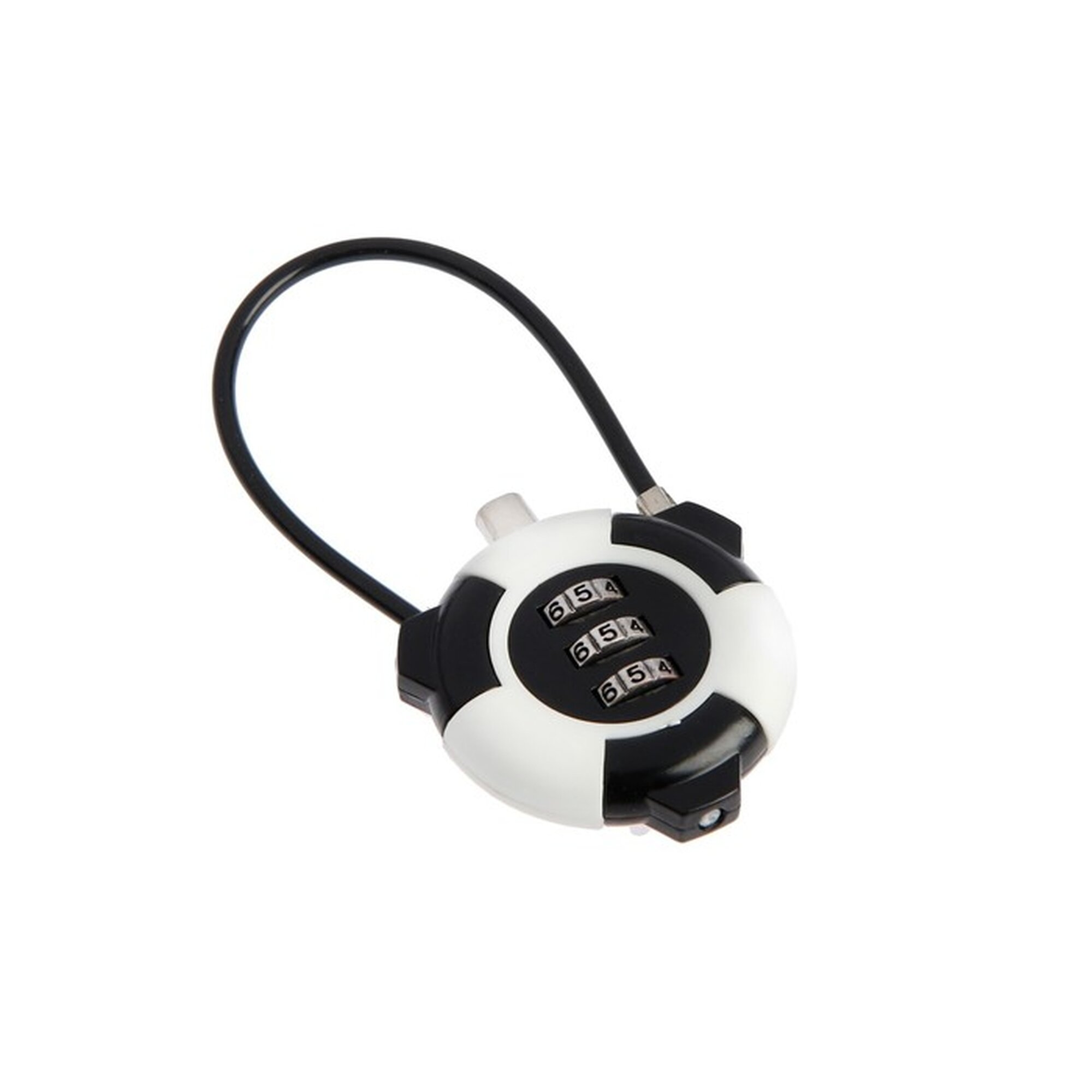 Замок навесной тундра, цинковый, кодовый, 1 штука, цвет черный