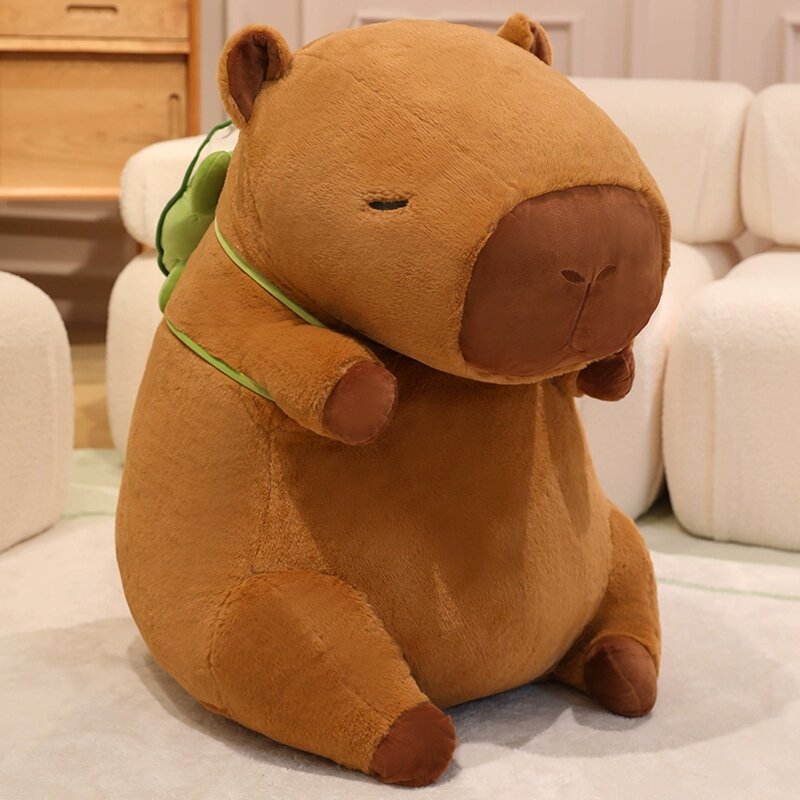 Плюшевая игрушка капибара, очень большая мягкая игрушка-подушка в виде черепахи-капибары, подарок на день рождения для