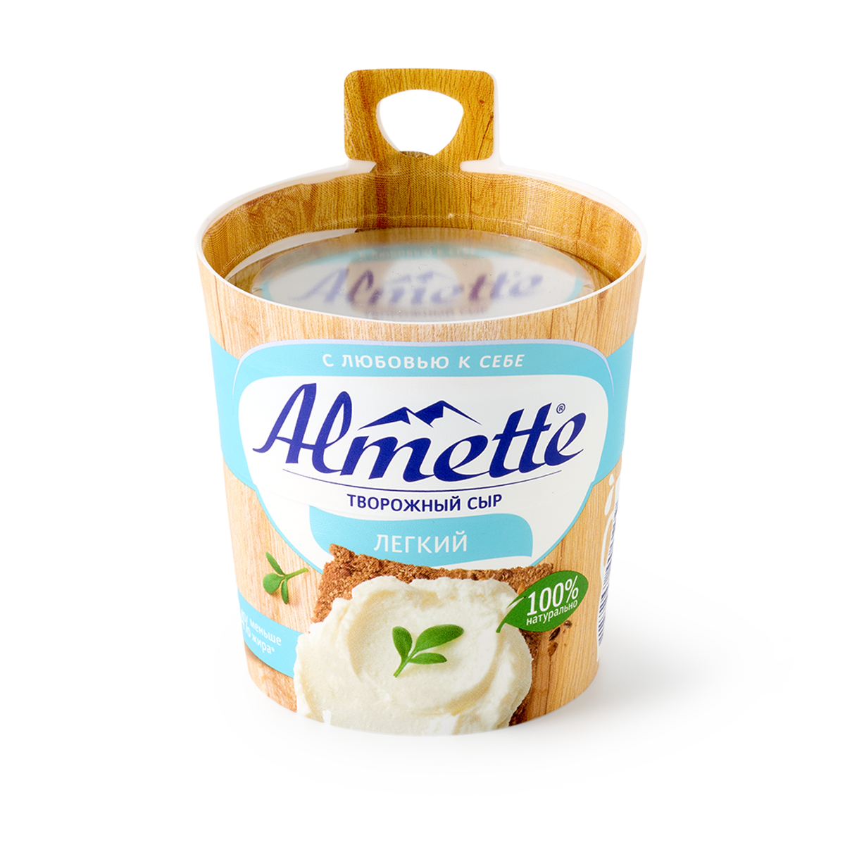 Сыр Almette, творожный, легкий, 53%, порционный, без добавок, 150 г