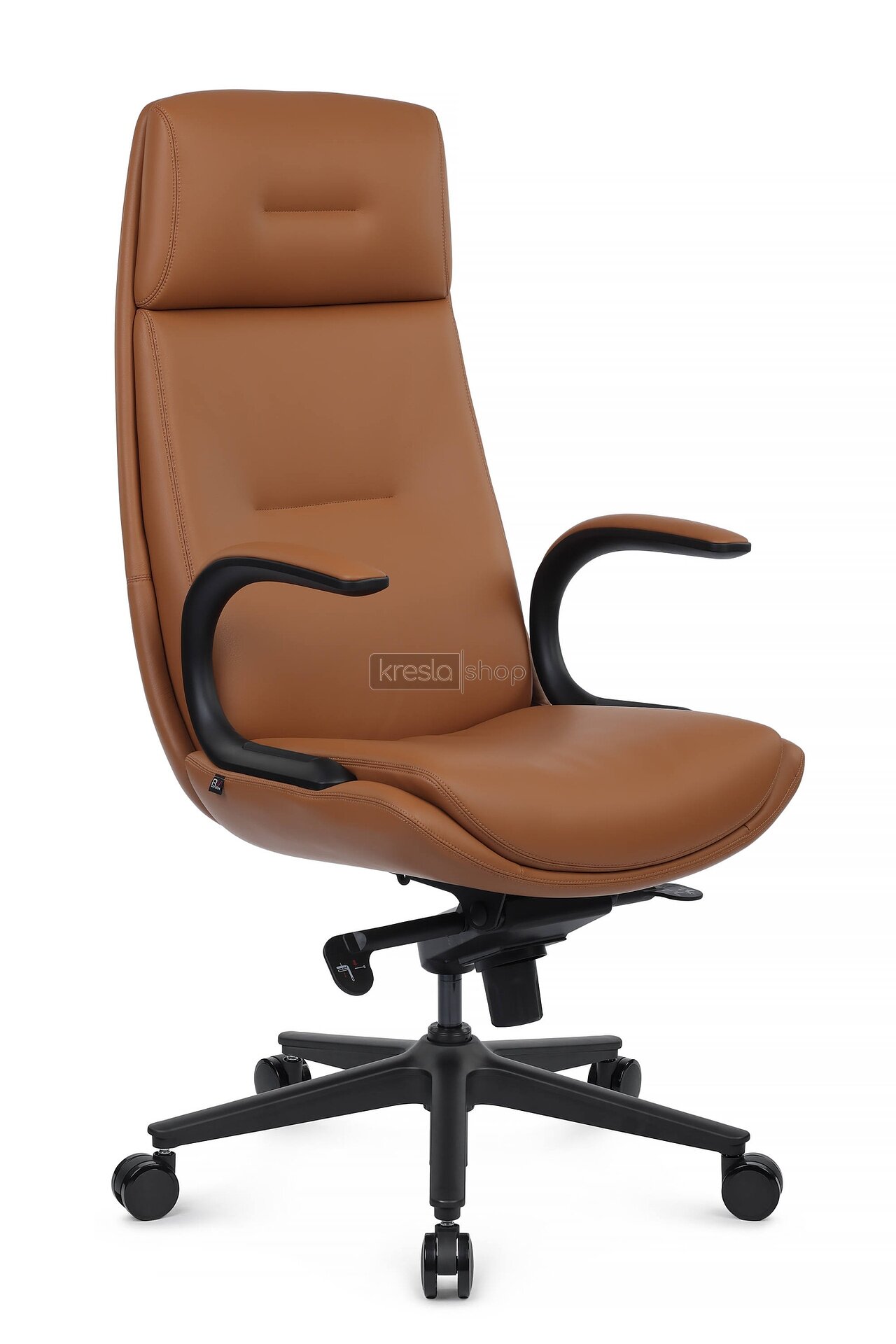 Кресло для руководителя Riva Design Dante A2561-12 светло-коричневая премиум экокожа