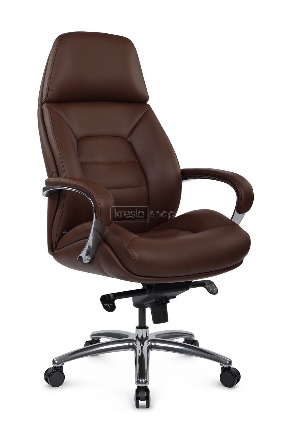Кресло для руководителя Riva Design Porsche F181-F темно-коричневая премиум экокожа