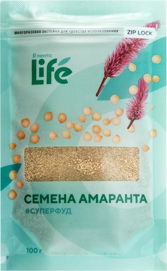 Семена амаранта лента LIFE очищенные, 100г x 3 упаковки