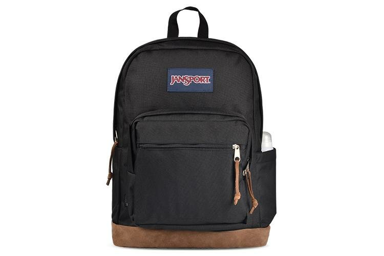 Рюкзак унисекс JanSport среднего размера, черный, из полиэстера