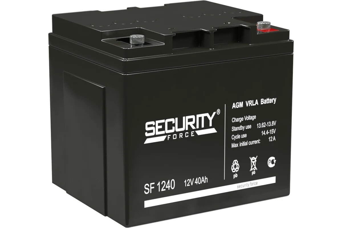 SF 1240 Security Force AGM аккумуляторная батарея, 12 В, 40 А*ч
