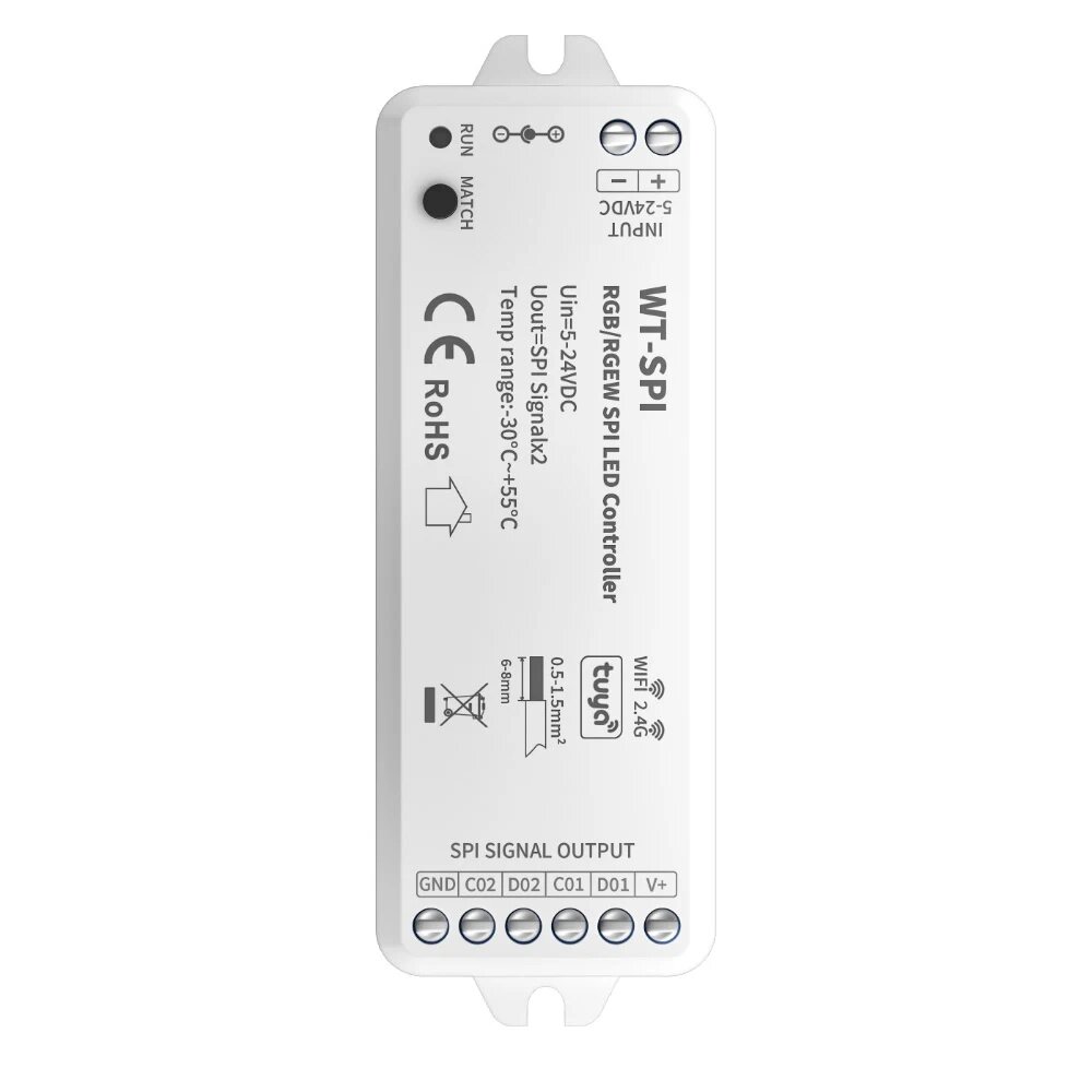 WT-SPI RGB/RGBW LED контроллер 5-24В