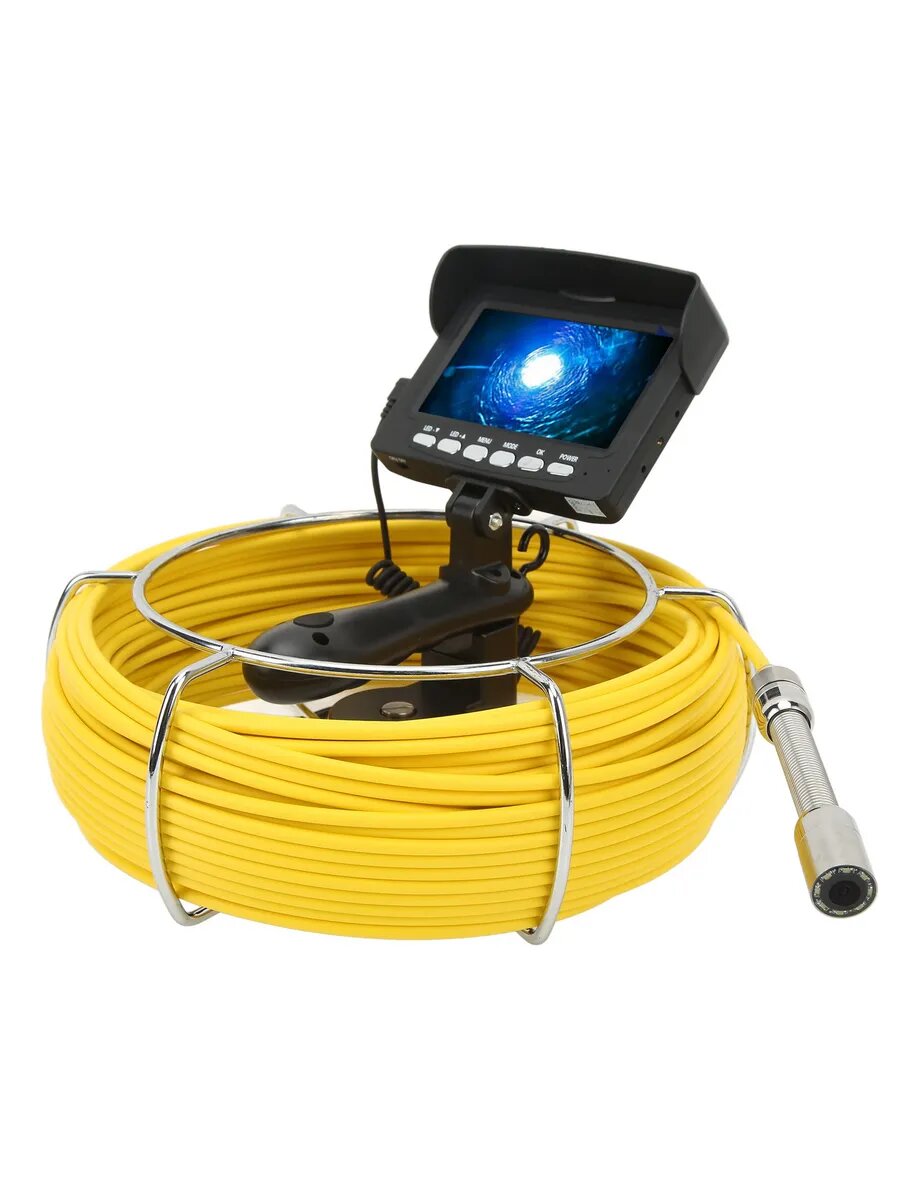 Портативная канализационная камера 17 мм с монитором 4,3