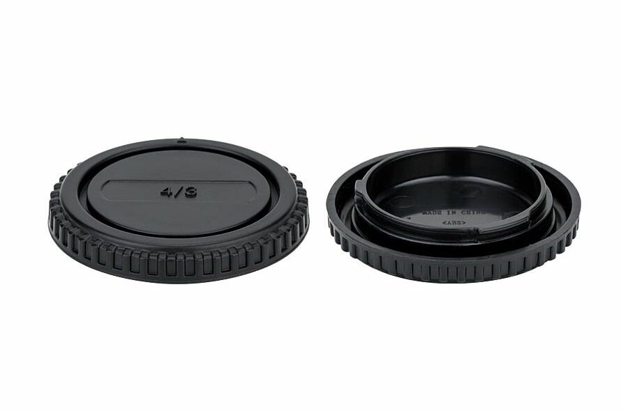 JJC L-R5 Комплект крышка задняя для объектива и байонета 4/3 Mount Olympus, Panasonic, Leica