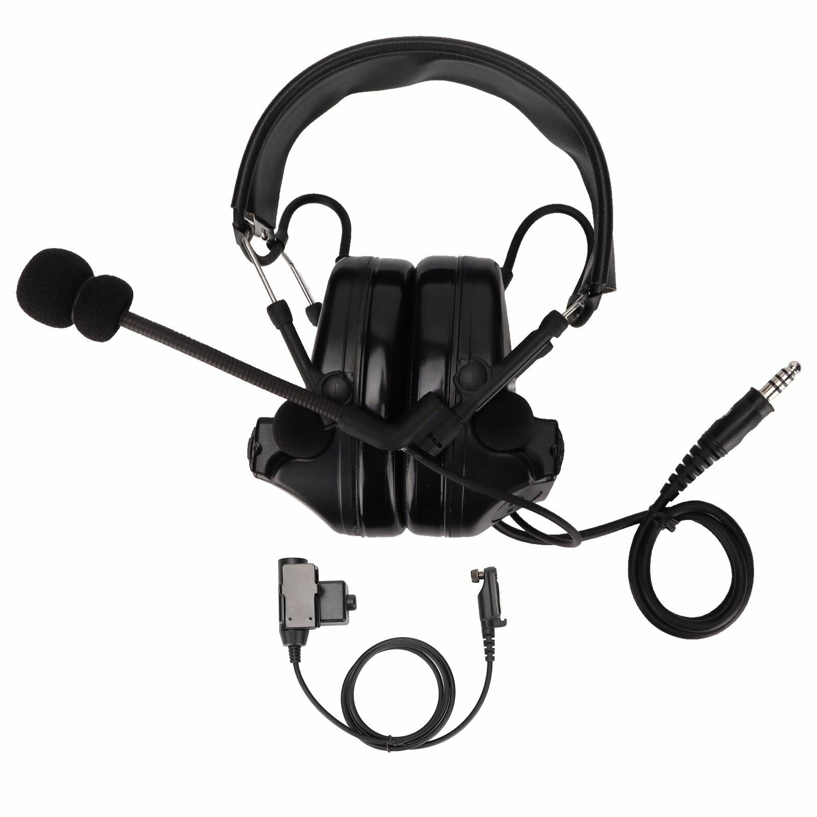 Военная гарнитура 7,1 мм, U94 PTT, чёрный, Hytera PD600