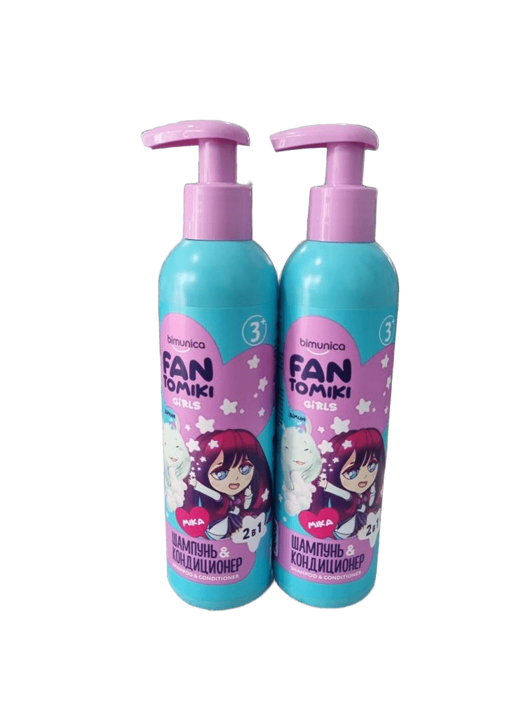 Шампунь - кондиционер для волос для девочек Bimunica Kids Fantomici 2х250 мл.