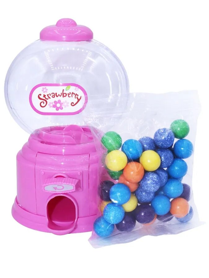 Игрушка детская игровой автомат для конфет "Мини бум", без конфет. Розовый