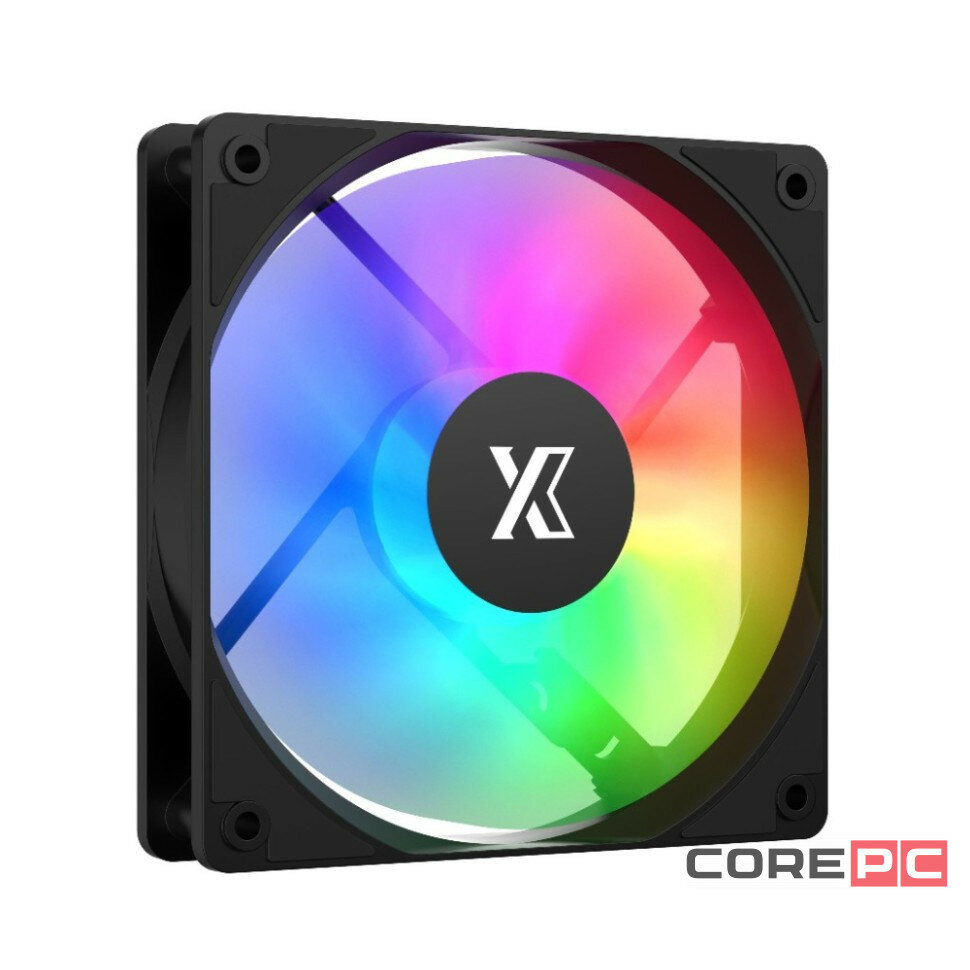 Вентилятор для корпуса XASTRA FC120B FRGB Black (FC120-1BF-SBP-GL)