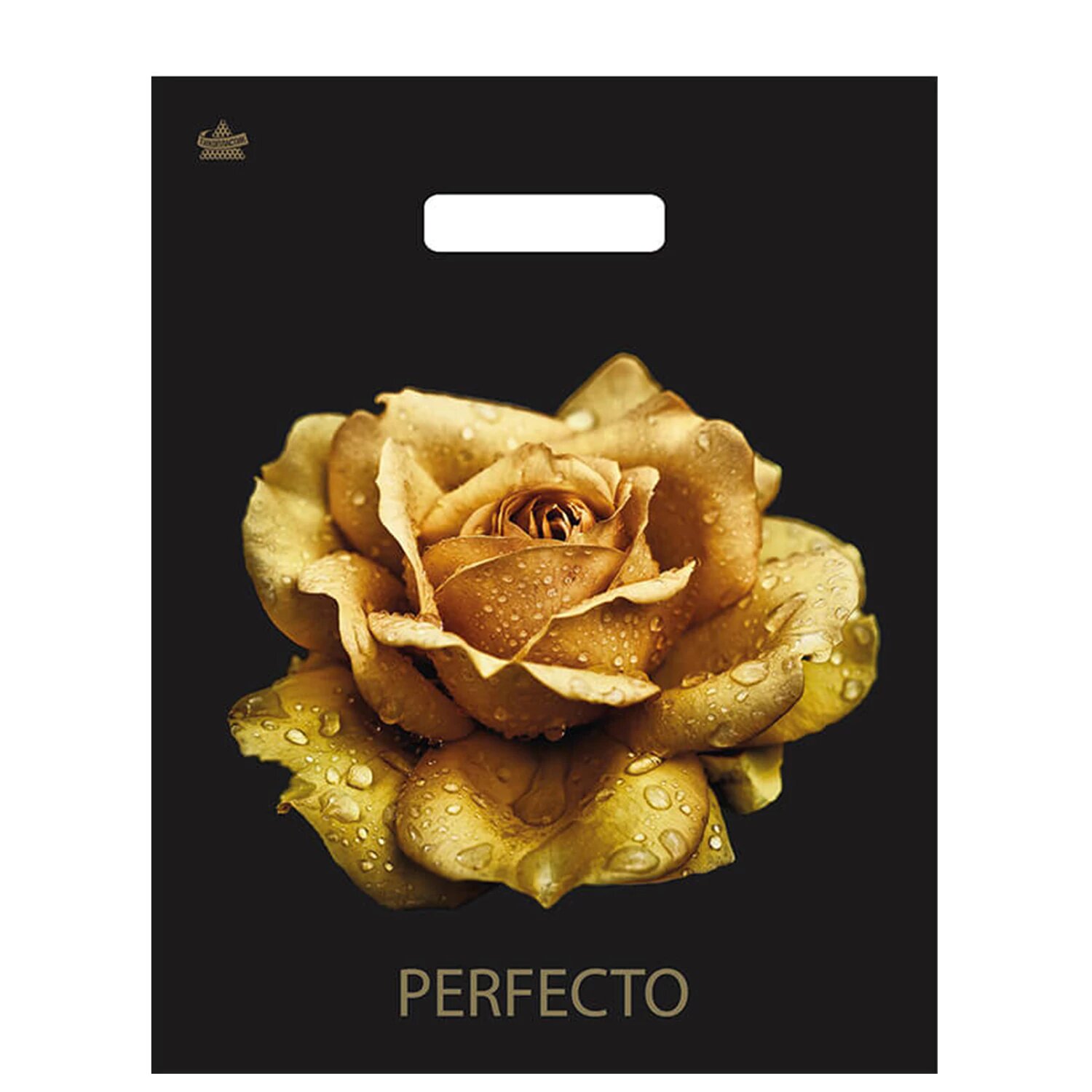 Пакет с вырубной ручкой, 3730 см, "Перфекто Роза", 90 мкм, 25шт.