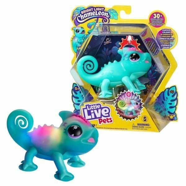 Интерактивная игрушка Little Live Pets Интерактивный светящийся хамелеон 26364