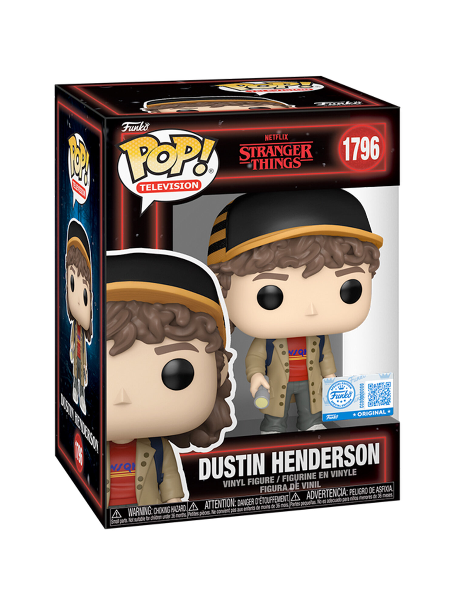 Фигурка Funko Pop! Dustin Henderson with Flashlight (1796) Stranger Things Очень странные дела
