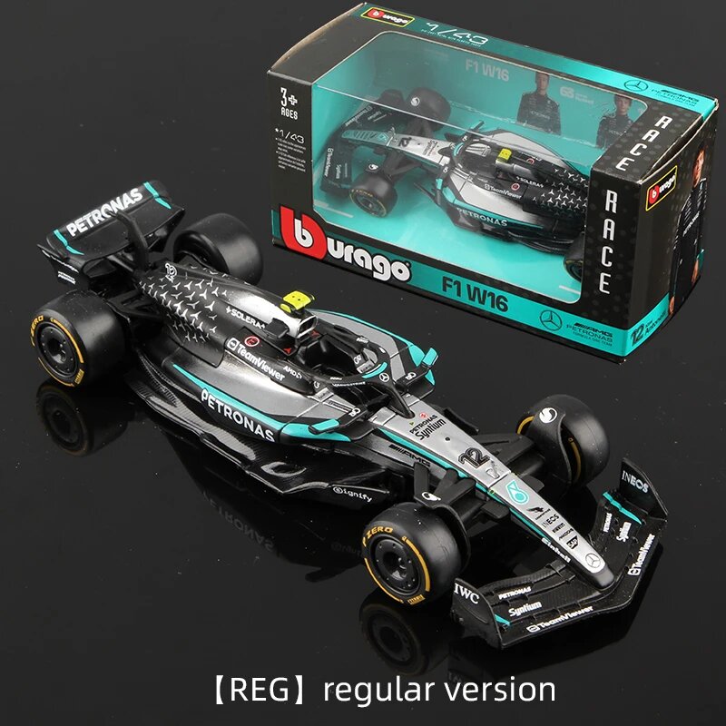 Burago Mercedes 2025 W16 E Performance F1 1:43