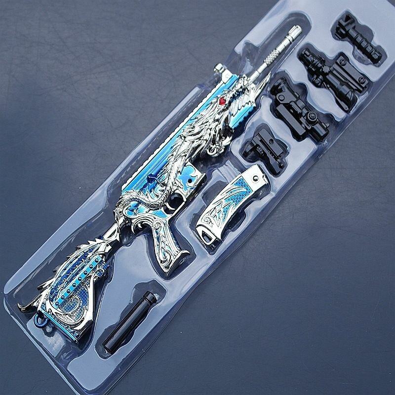 Боевое поле боя Battle Royale, оружие M24, AKM, M416, 98K, AWM, модель пистолета, брелок с кожей