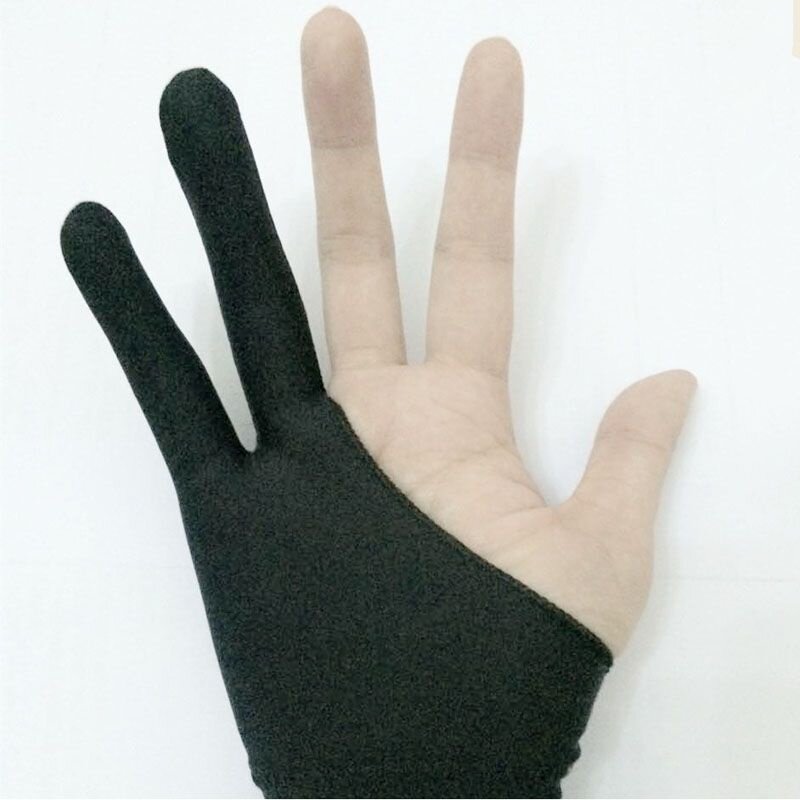 Sophisticated black antiskid convenient artist drawing glove ideal for any occasion black