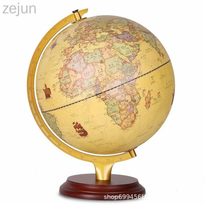 Xiaomi YouPin Глобус Земли Антик, на подставке из натурального дерева, диаметр 32 см.