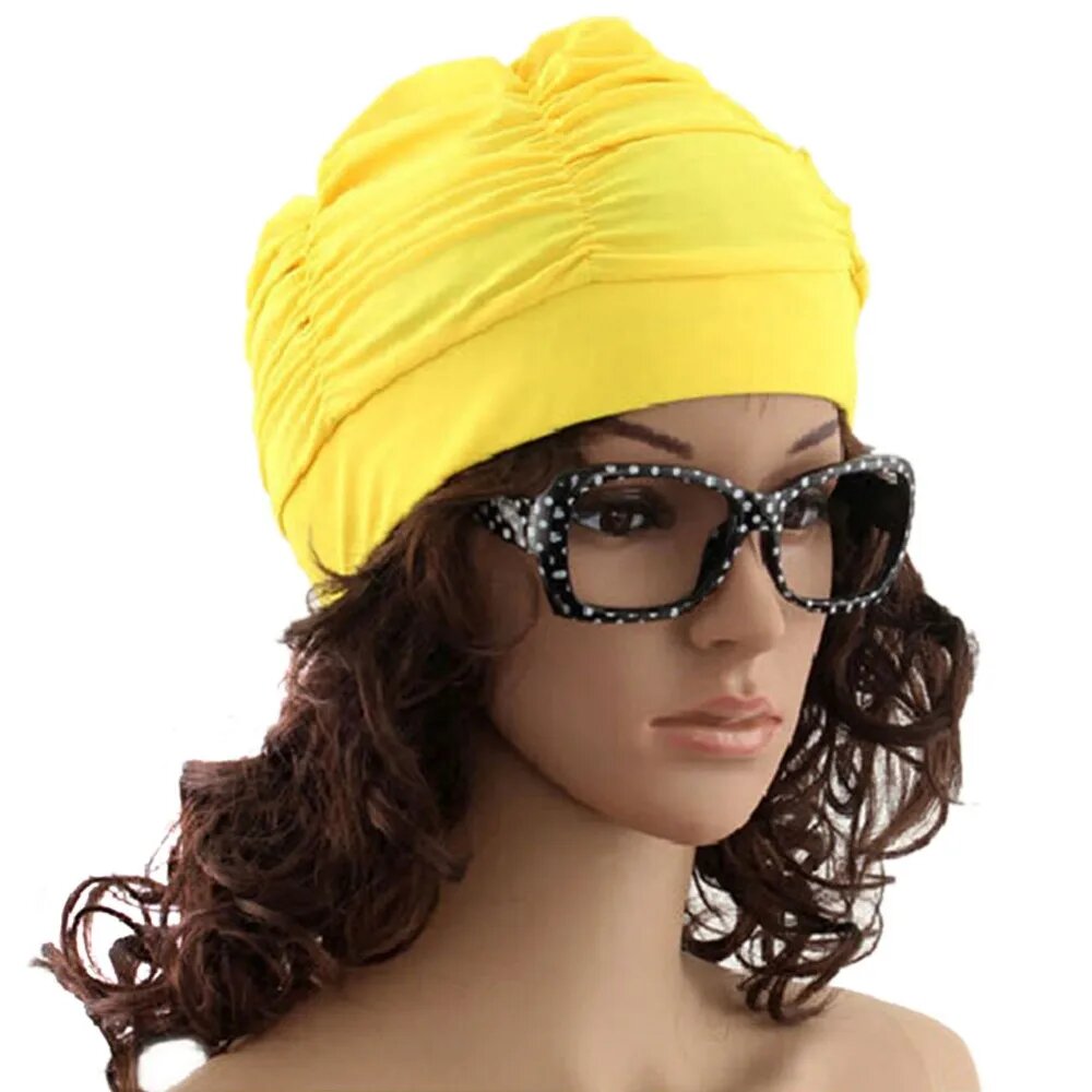 Женская плавательная шапочка XUANGOUXGCN Желтый, yellow