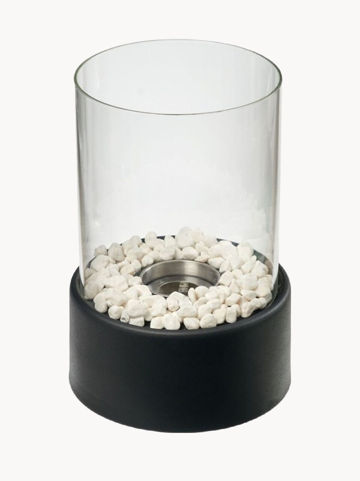 Биокамин "Островной", настольный, черный, с отсеком для хранения