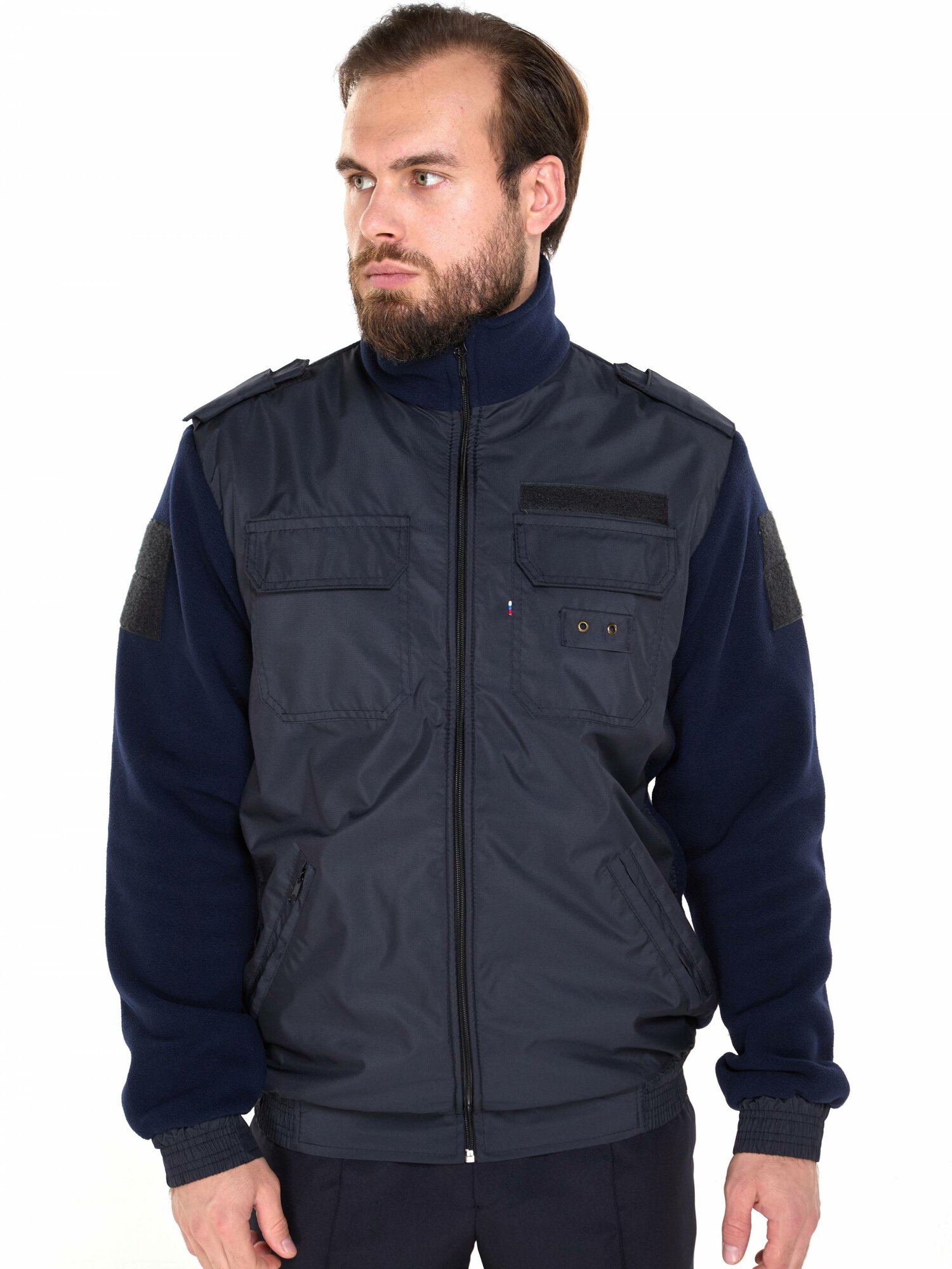 Куртка флисовая синяя (60 - 62 / 182 - 188)