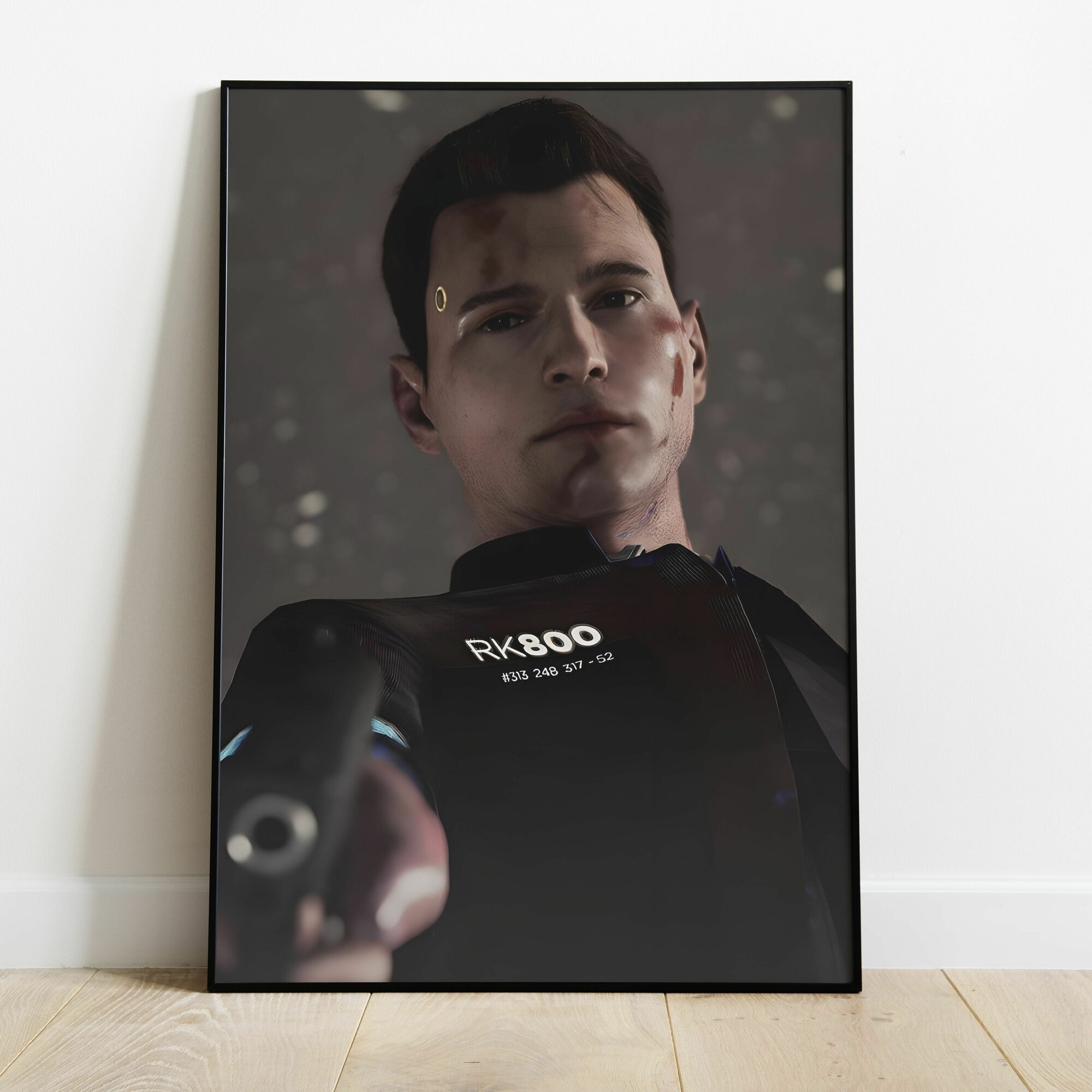 Плакат на стену для интерьера Detroit Become Human (Коннор) / Постер по игре формата А3 (30х42 см)