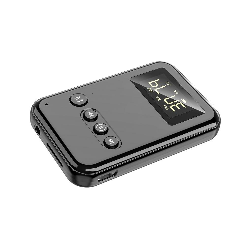 Bluetooth-совместимый 5.0 радиопередатчики приемник приемник звуковой адаптер для домашних стереосистем, Черный