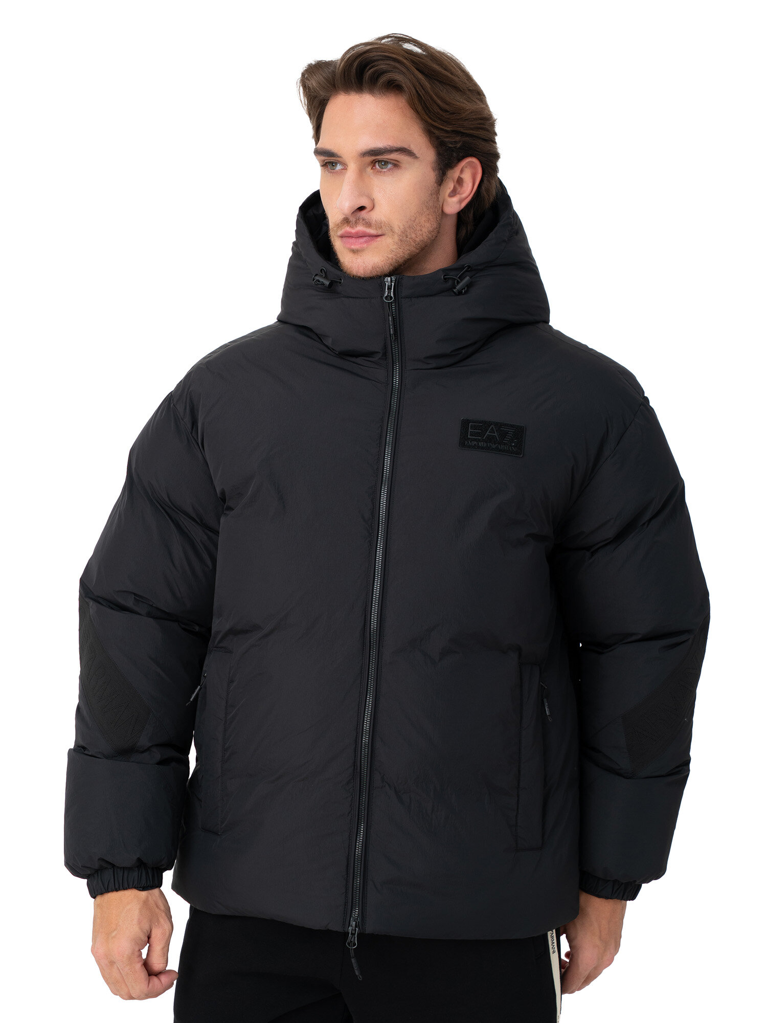 Куртка спортивная EA7 EMPORIO ARMANI Mountain down hooded long logo m