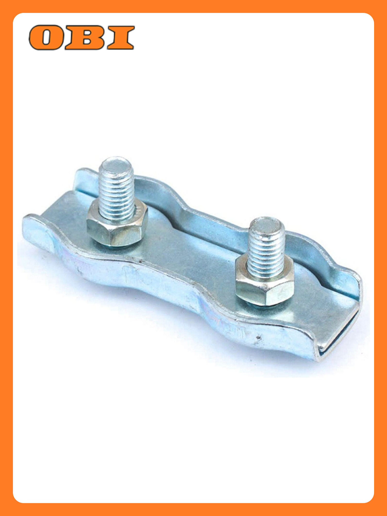 Зажим троса с болтом и гайкой Duplex сталь 6 мм 30 г