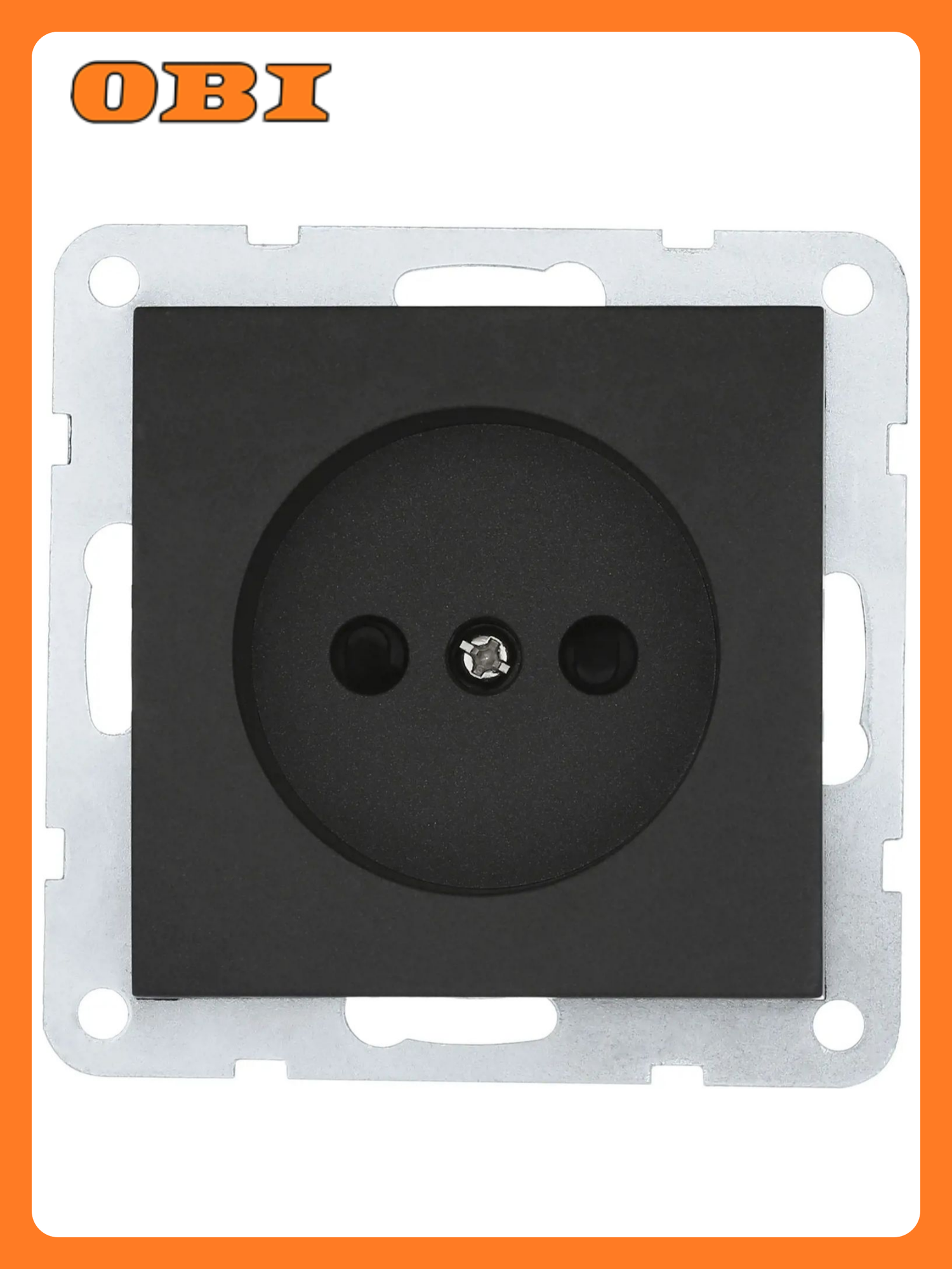 Розетка LK Studio LK60 863308, скрытый монтаж, черная, 1 пост, IP20