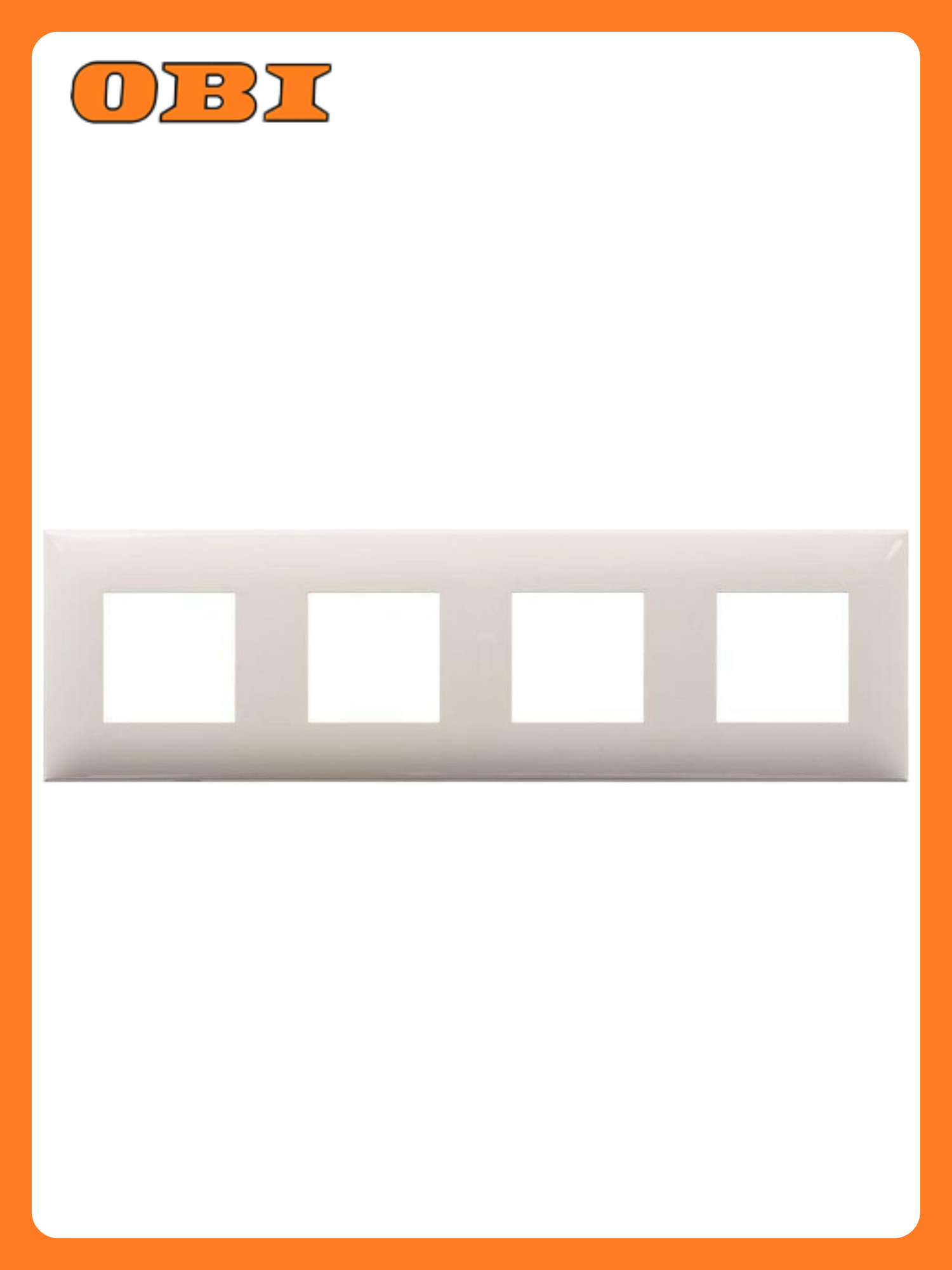 Рамка DKC Avanti 4404906, закаленная сталь, бежевая, 4 поста