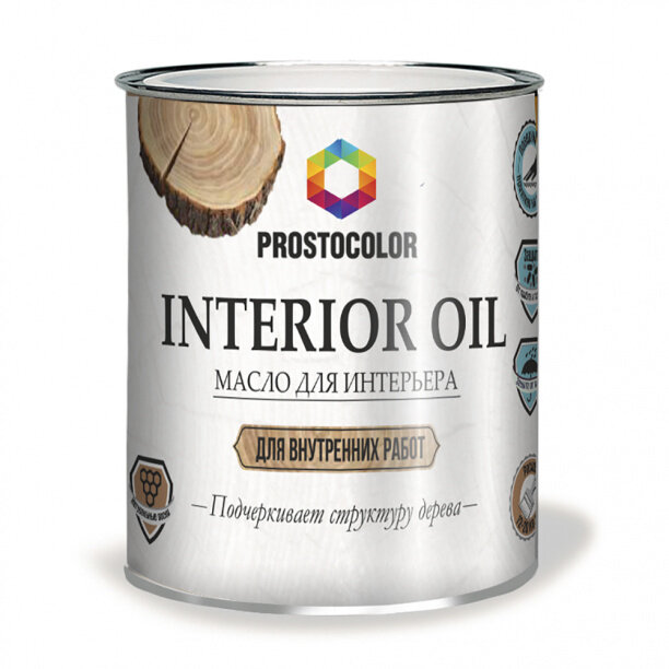 Масло для интерьера Interior PROSTOCOLOR Oil 0,75 л дуб