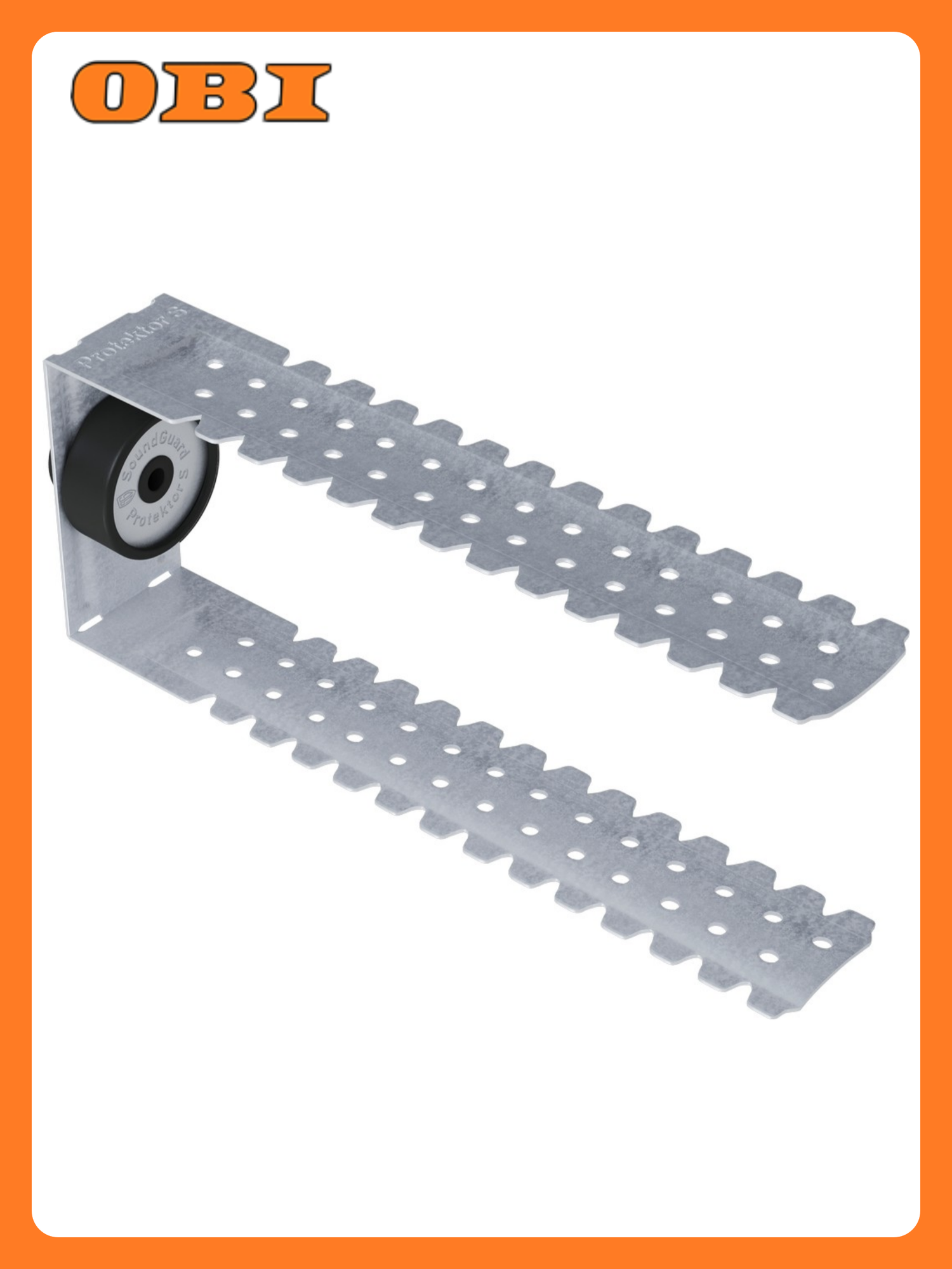 Виброподвес SoundGuard "Protektor S 60", для звукоизоляции, для потолков и стен