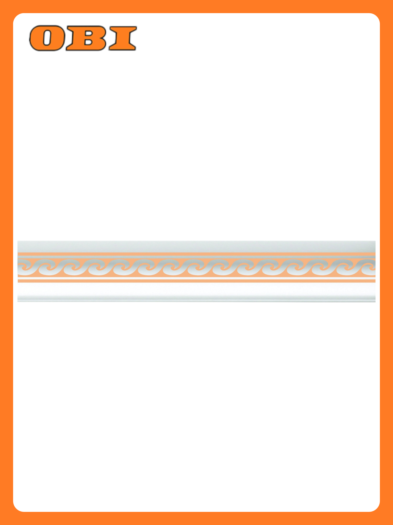 Плинтус потолочный SOLID С15/40 Волна 200х3,8х3,8 мм бело-золотой