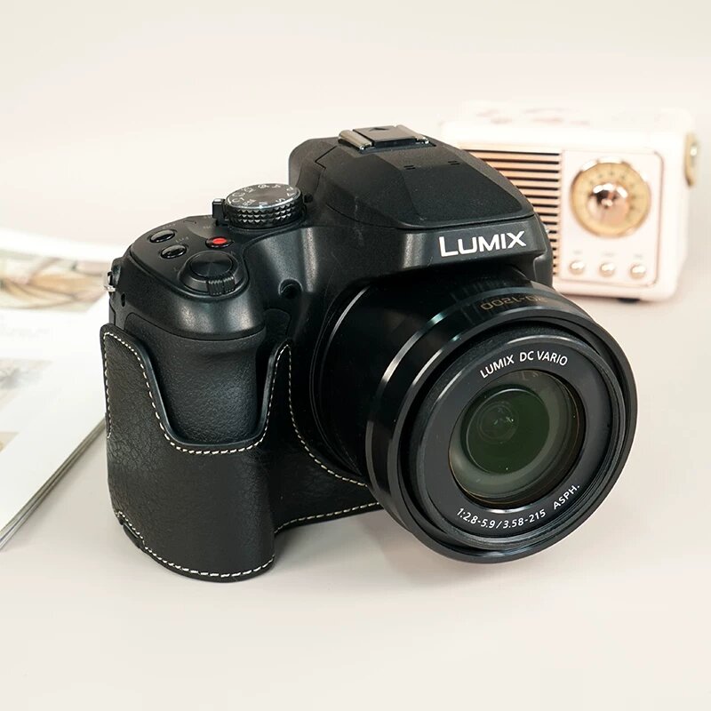 Naiying подходит для ретро-сумки для камеры Panasonic G100K FZ80/FZ85 с узором личи, основание g100K, плечевой ремень,