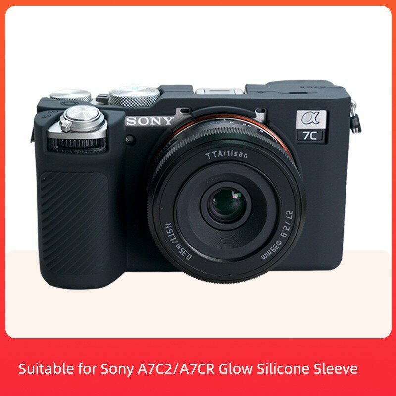 Подходит для сумки для беззеркальной камеры Sony A7R5, утолщенного матового силиконового чехла для Sony a7c2, защитного