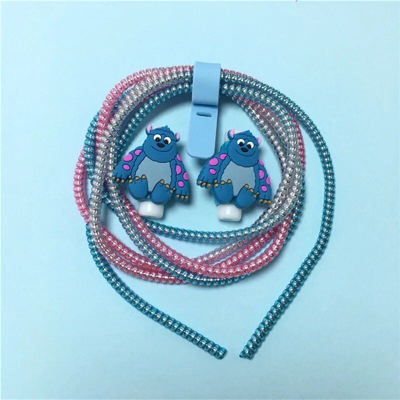 Набор для намотки кабеля MINISO силиконовый для Apple/Android Style 1